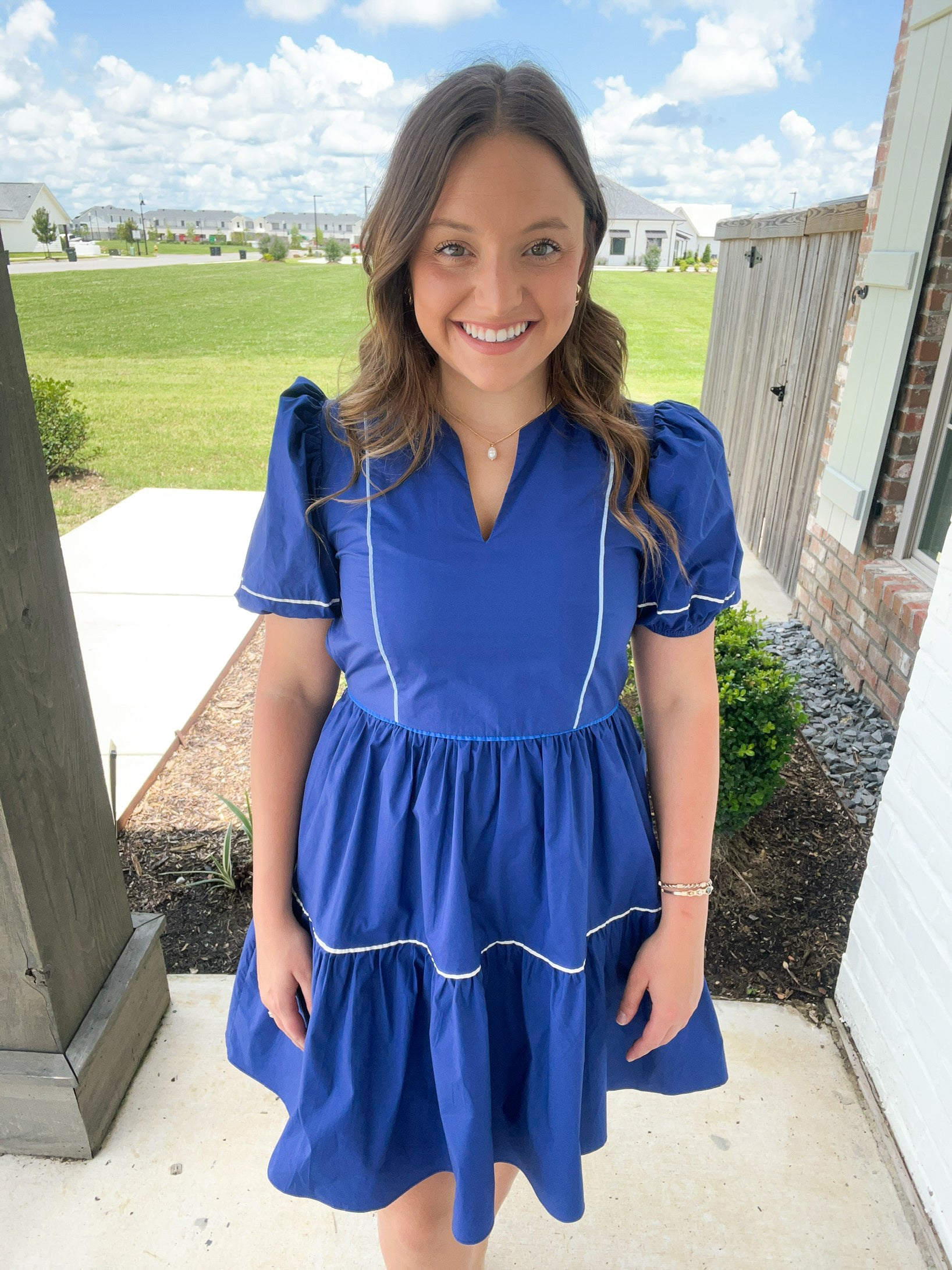 Hollie Navy Dress – Louise Lane Boutique