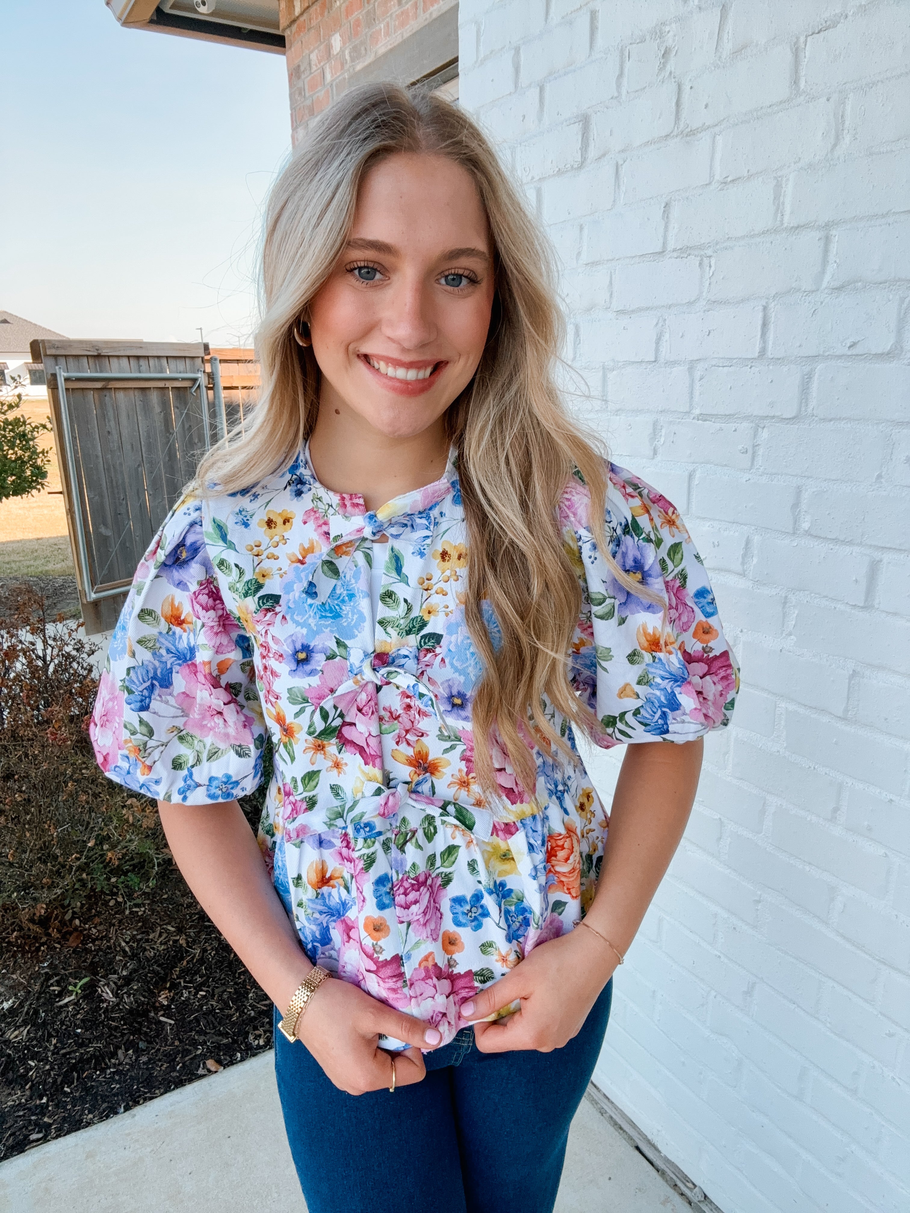 Field of Flowers Blouse – Louise Lane Boutique